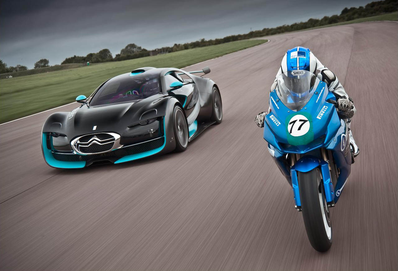 Video: World’s first all-electric car and bike duell: Citroen Survolt ...